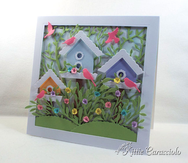 Die Cut Bird Houses and Video Tutorial | Kittie Kraft