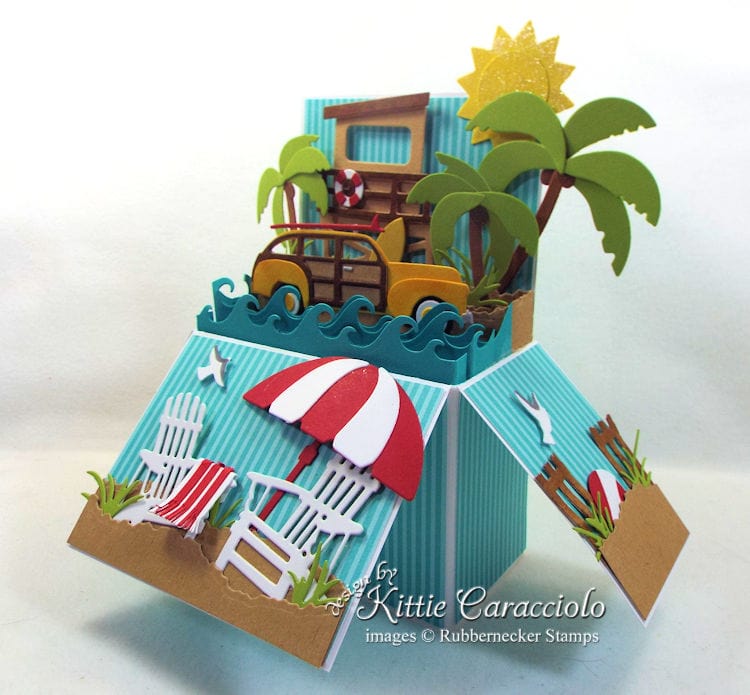 Beach Pop Up Card | Kittie Kraft